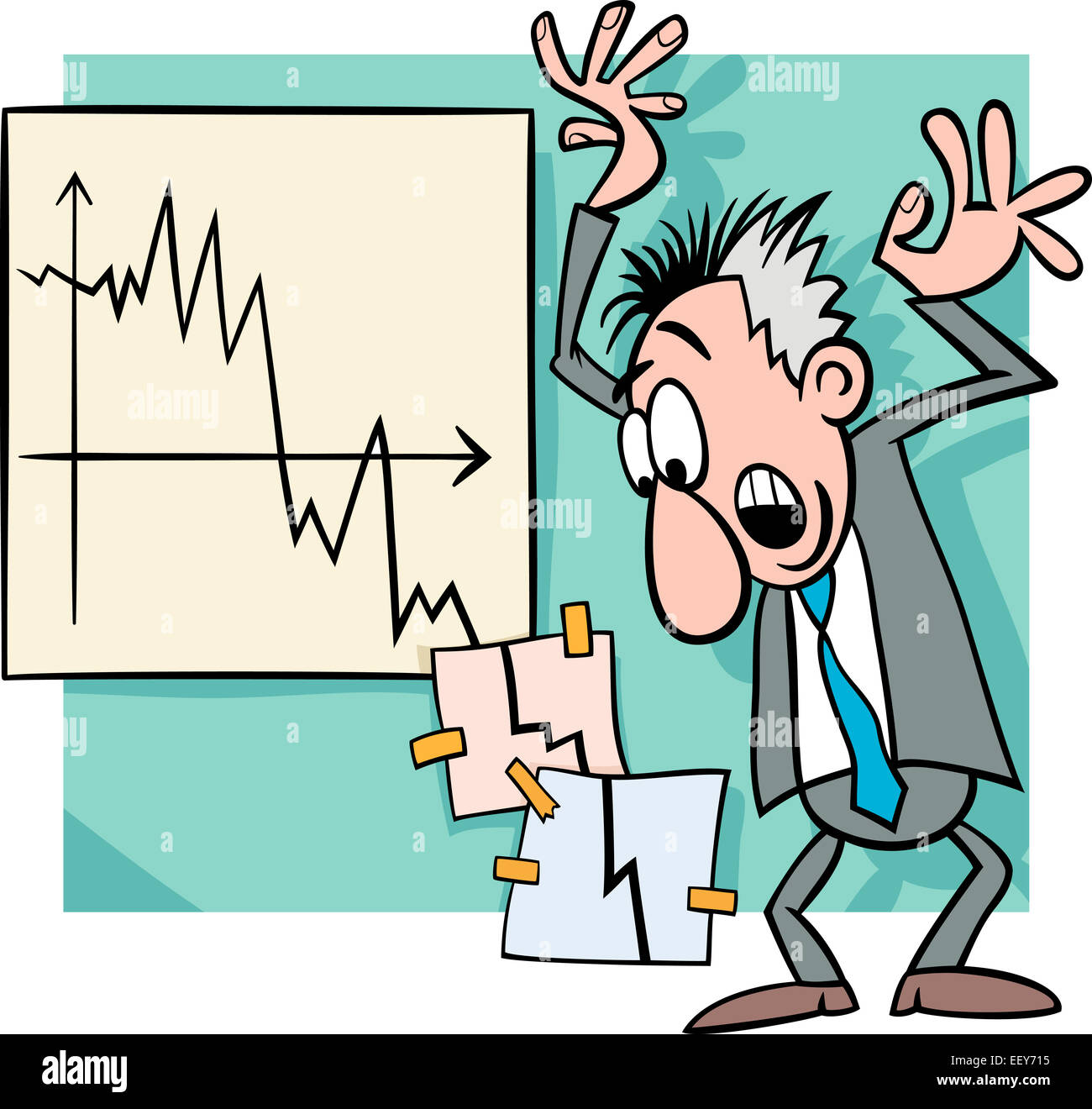 Panic cartoon hi-res stock photography and images - Alamy