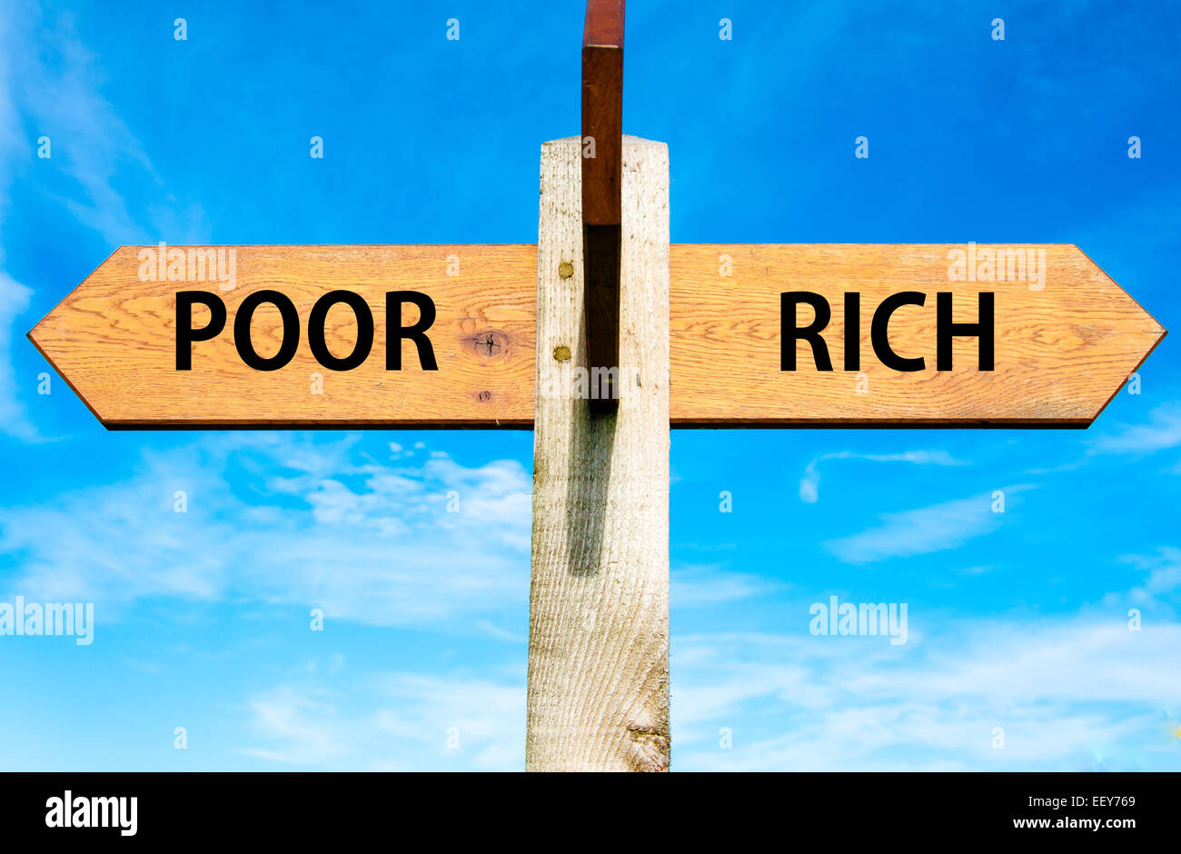 Rich versus poor hi-res stock photography and images - Alamy