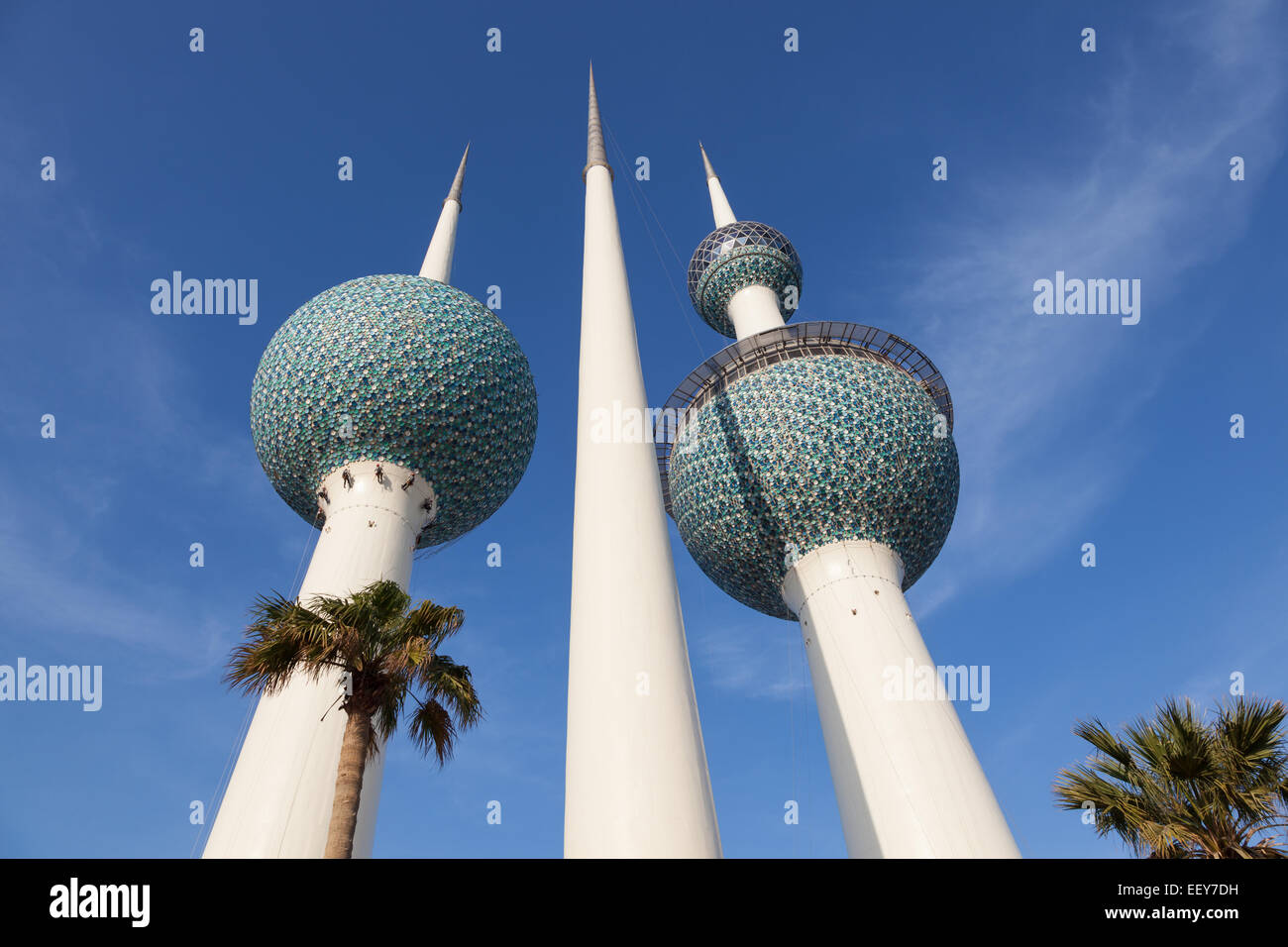 Kuwait Towers. The Towers are best known landmark of Kuwait Stock Photo ...