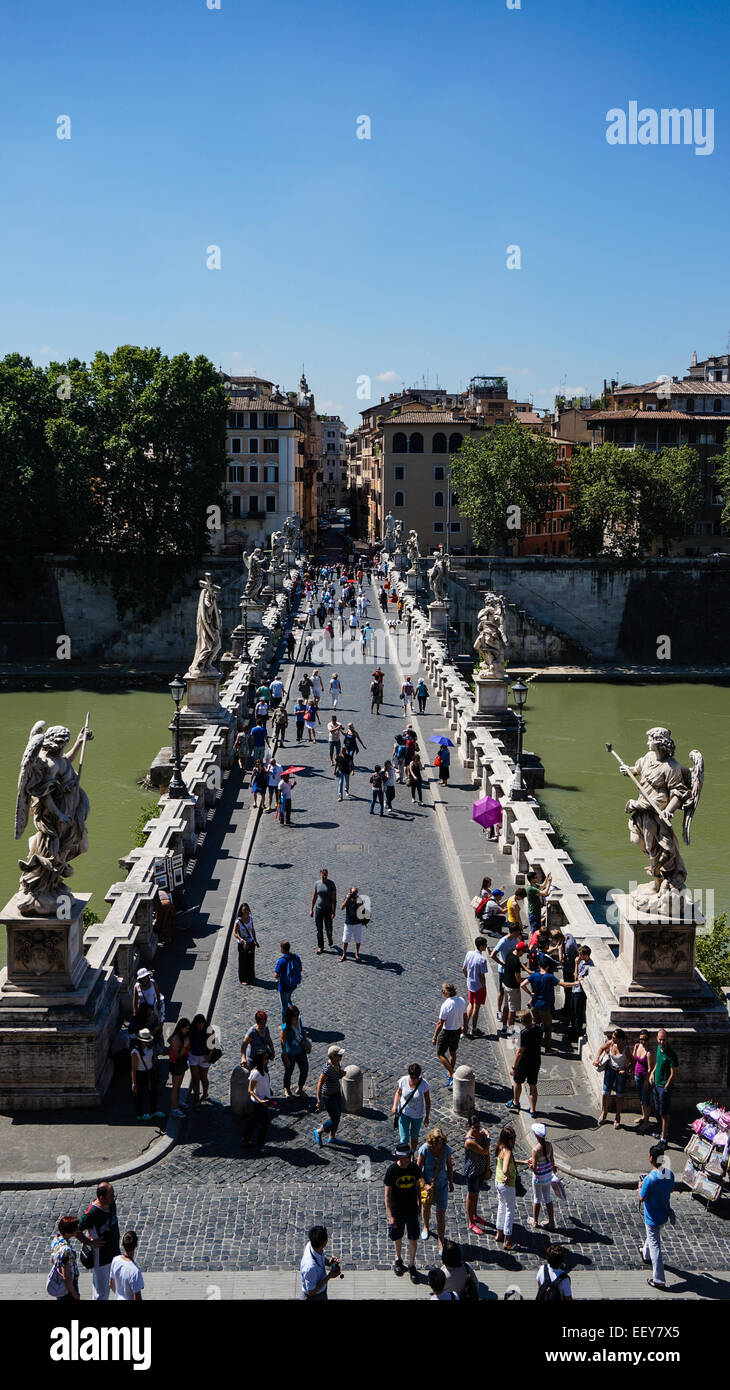 St. Angel’s bridge Rome Italy Stock Photo - Alamy