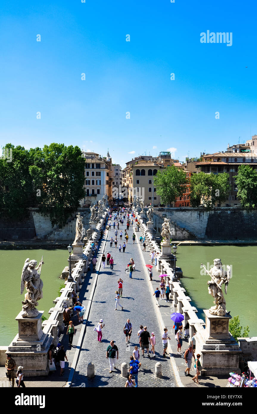 St. Angel’s bridge Rome Italy Stock Photo - Alamy