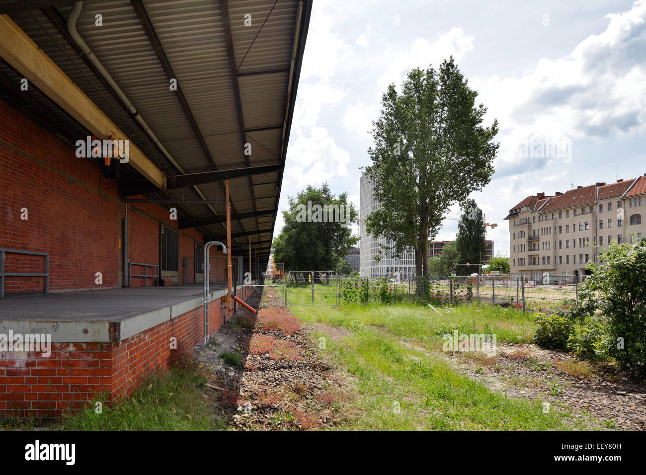 Berlin, Germany, loading dock and Brachflaeche the future European ...