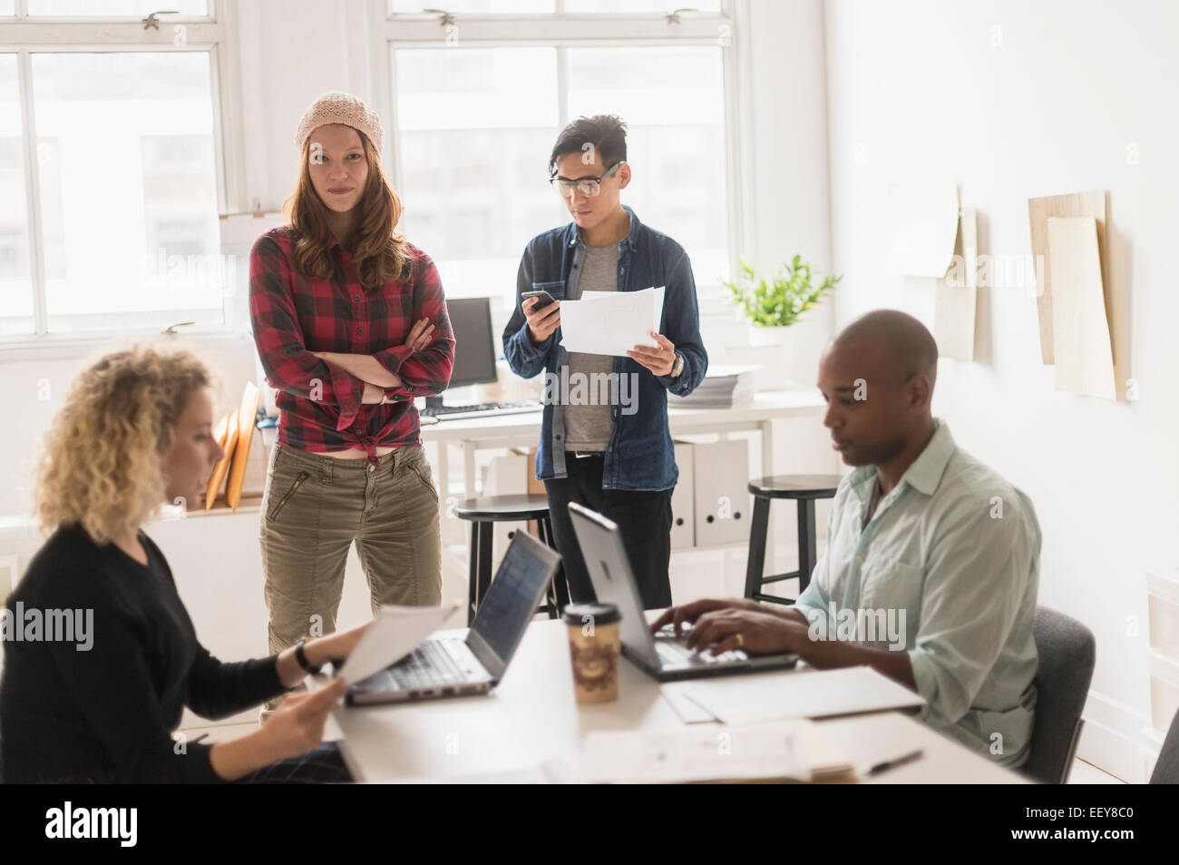 Young blond business man working hi-res stock photography and images ...
