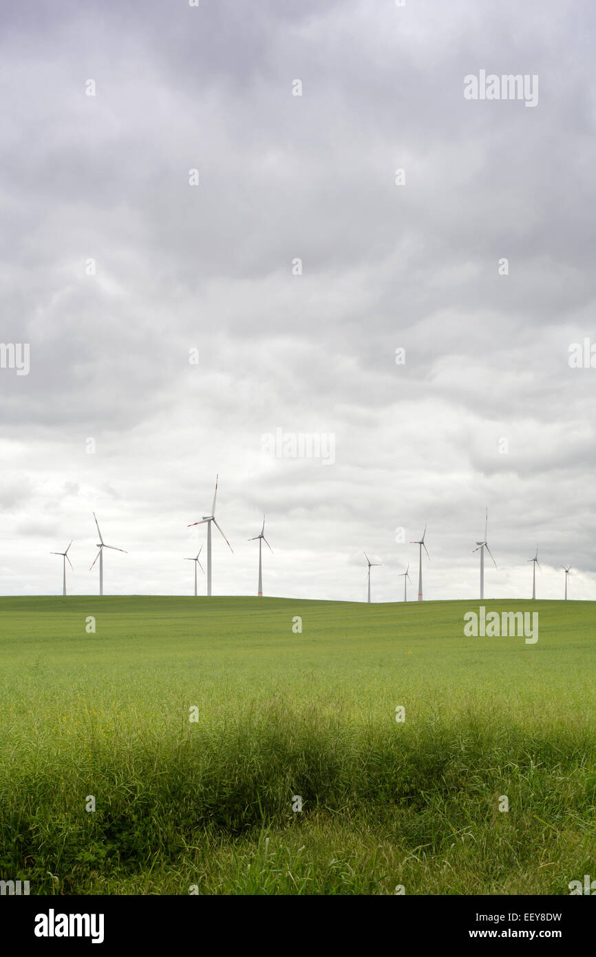 BrÃ¼ssow, Germany, wind turbines in the Uckermark Stock Photo - Alamy