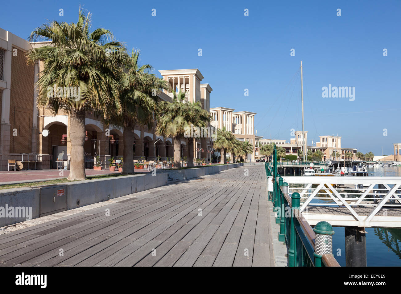 Souq Sharq promenade in Kuwait City, Middle East Stock Photo - Alamy