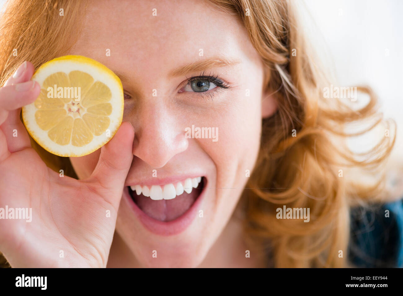 Woman lemon hair hi-res stock photography and images - Alamy