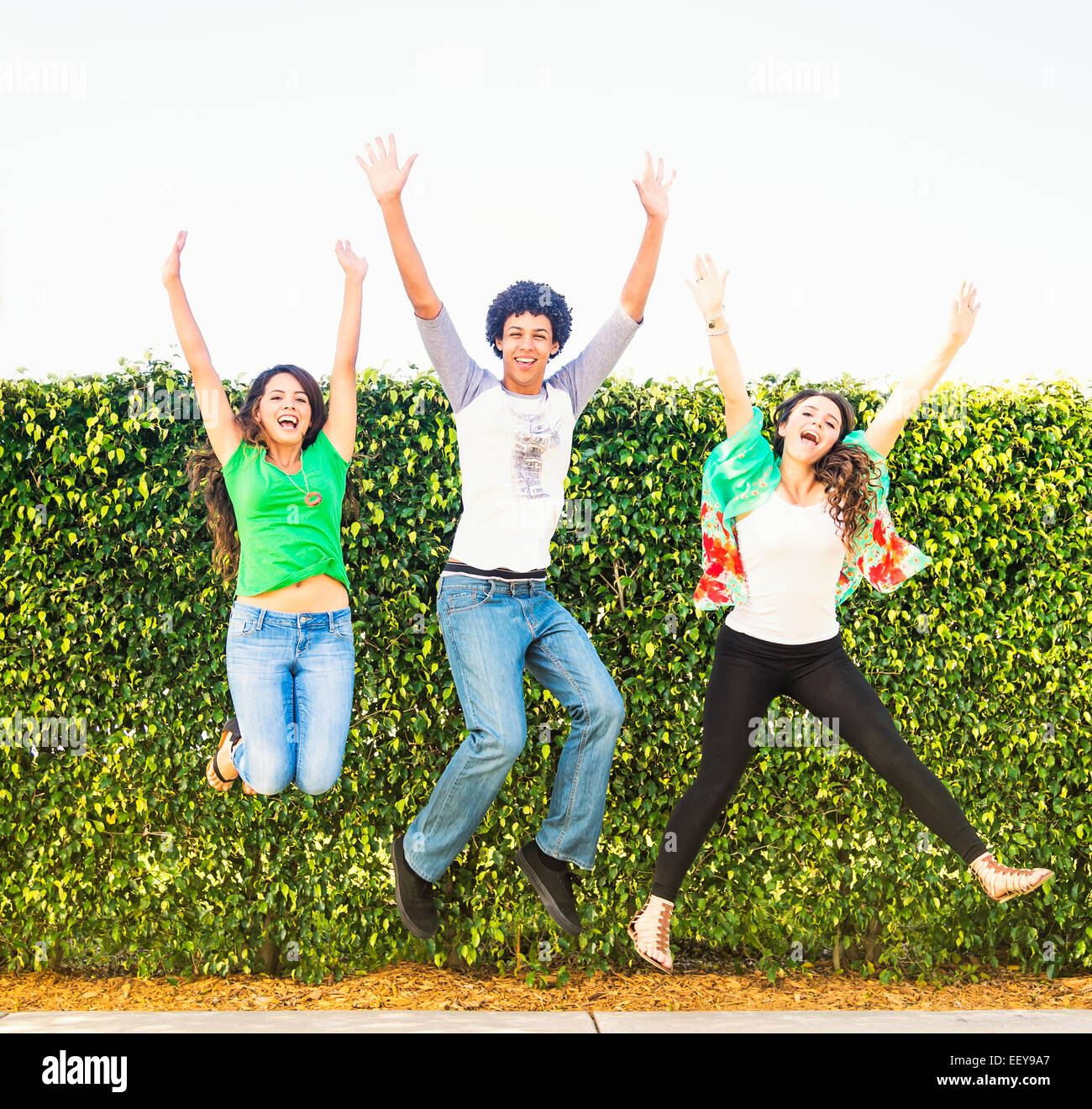 Black girls jumping hi-res stock photography and images - Alamy