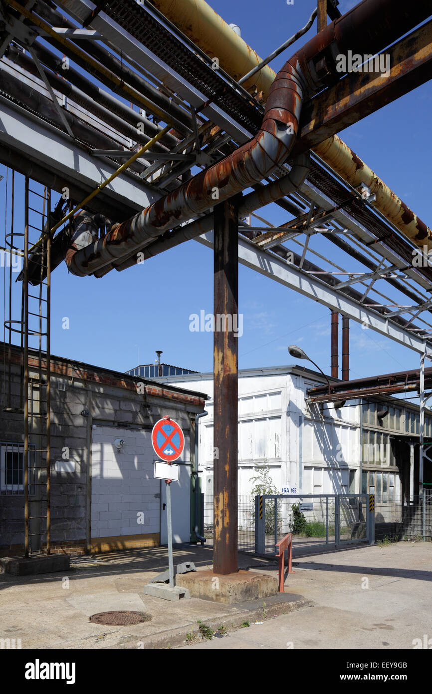 Berlin, Germany, partially disassembled factory buildings Stock Photo ...