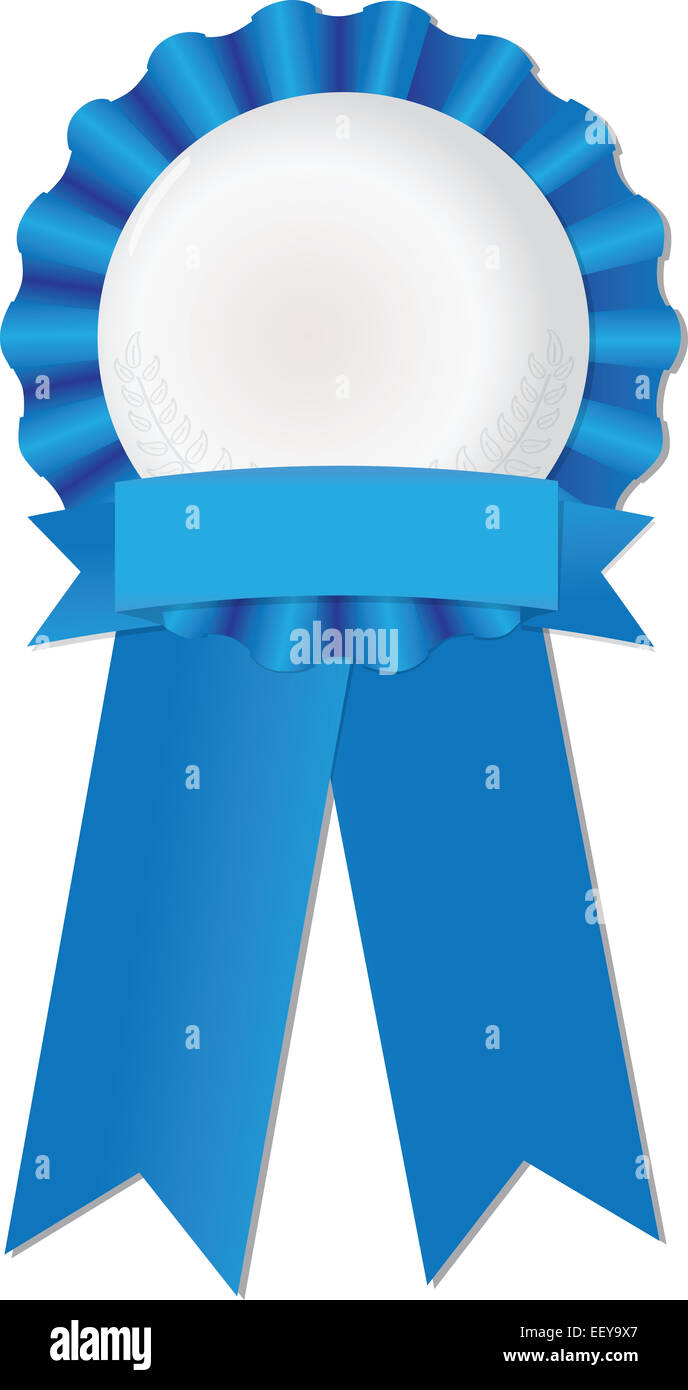 Blue Achievement Ribbon Stock Photo - Alamy