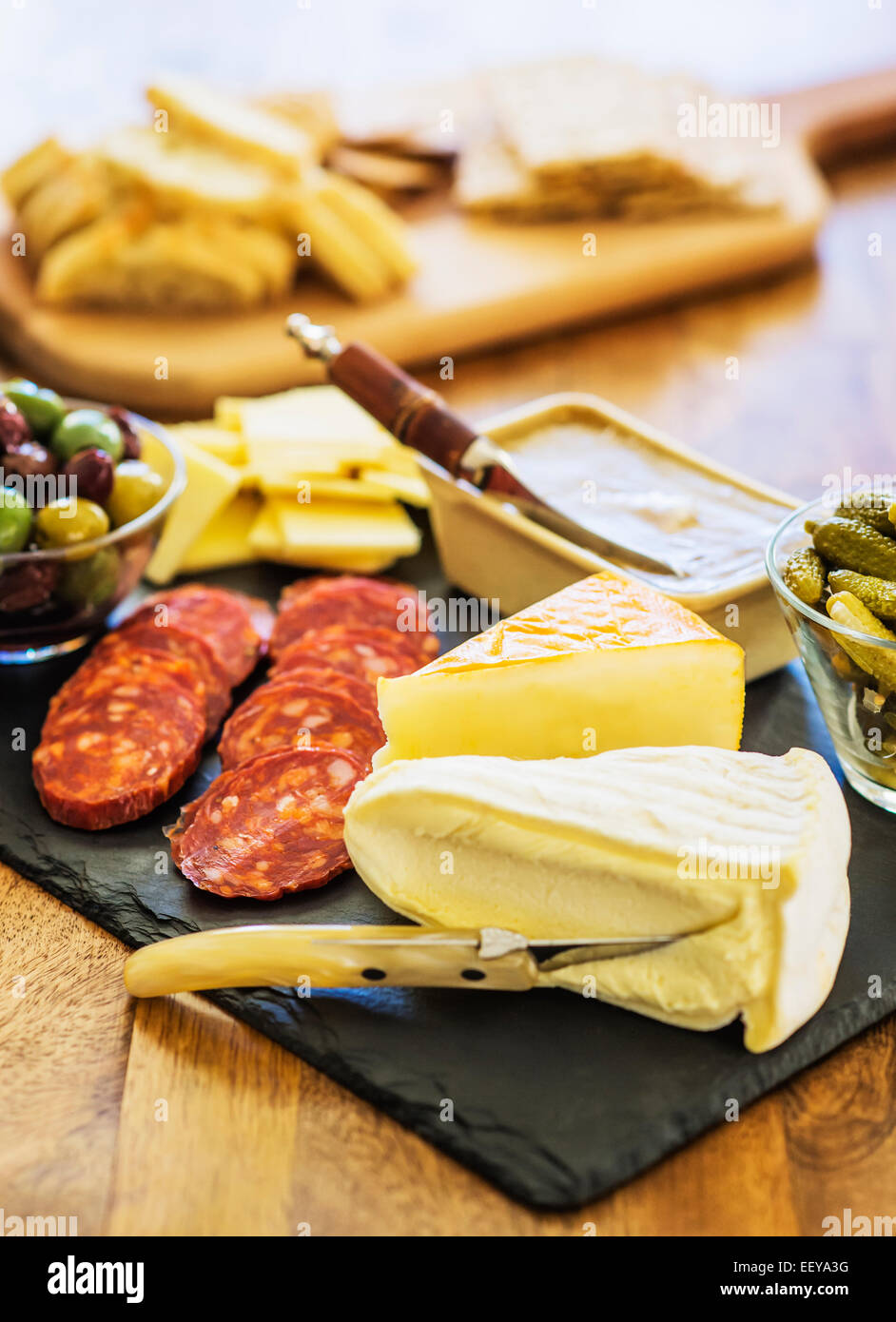Tray of snacks Stock Photo - Alamy