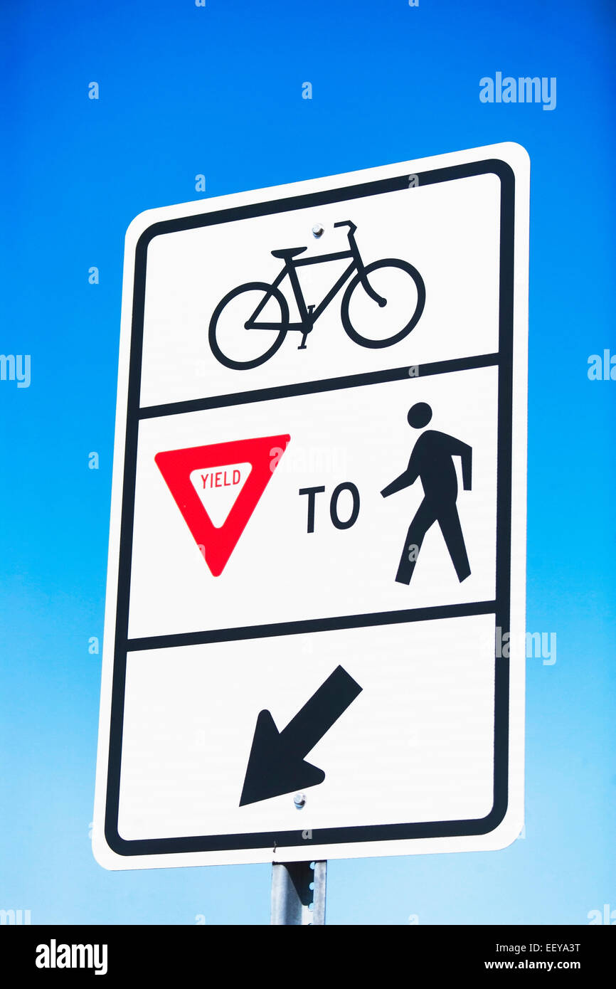 Information sign on clear sky Stock Photo - Alamy