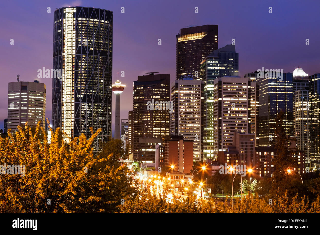 Canada, Alberta, Calgary, City skyline Stock Photo - Alamy