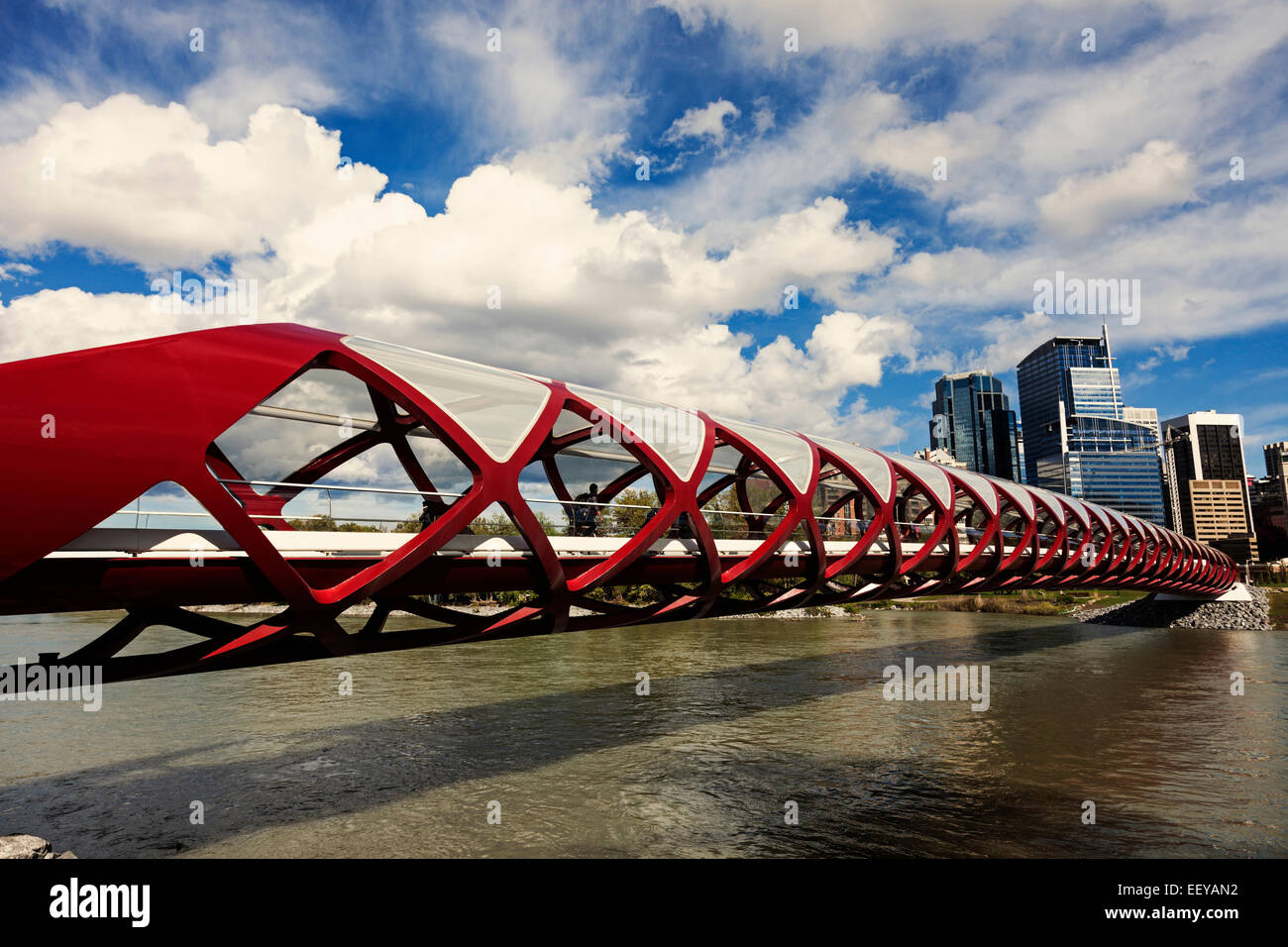 Calgary peace bridge santiago calatrava hi-res stock photography and ...