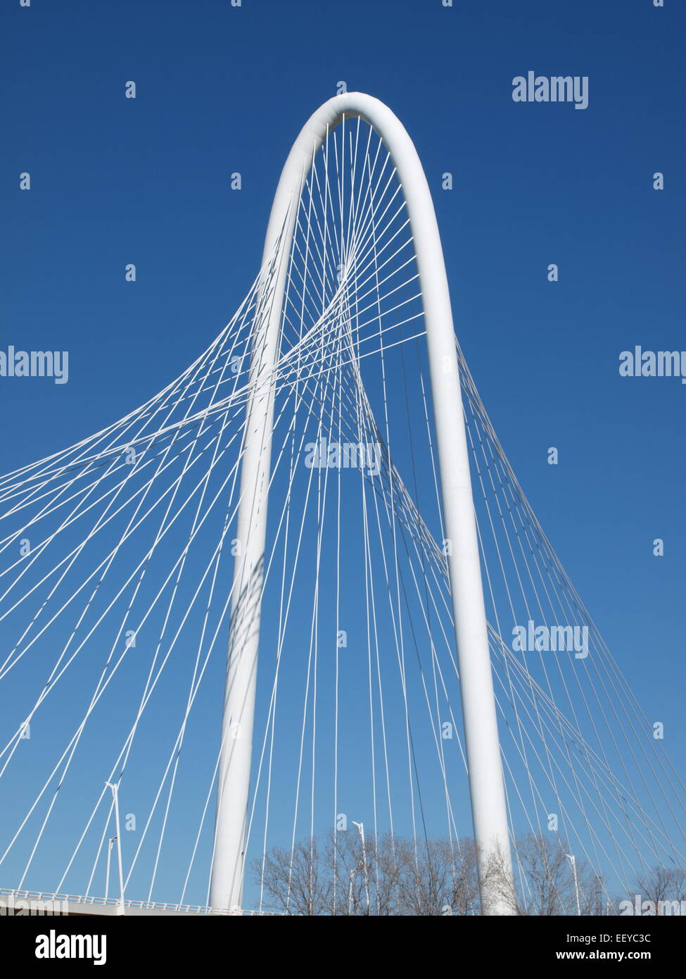 Intermodal Train Bridge Next to Margaret Hunt Hil Bridge Stock Photo ...