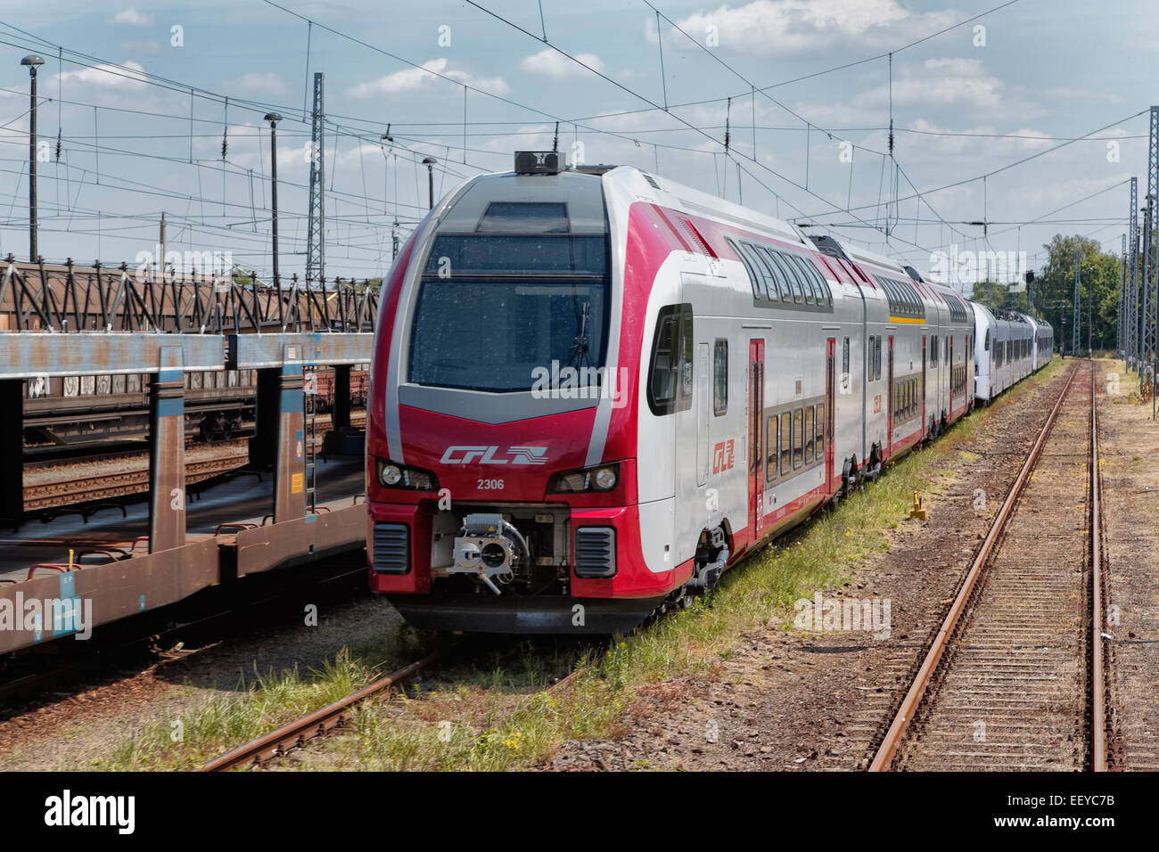 Wustermark, Germany, double-deck electric multiple CFL Stock Photo - Alamy