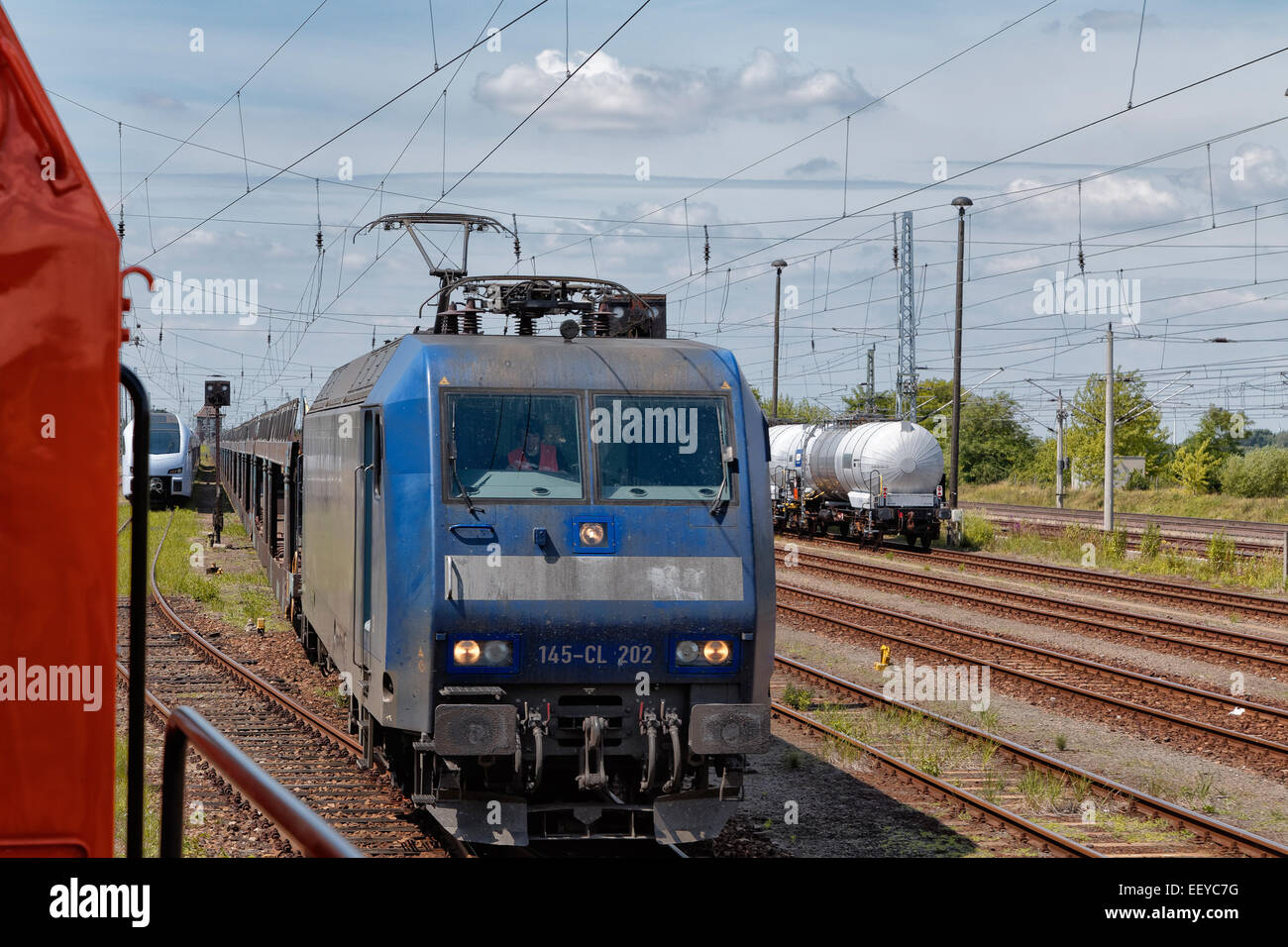 Wustermark, Germany, marshalling yard Wustermark Stock Photo - Alamy
