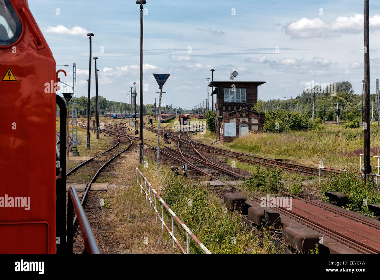 Wustermark, Germany, marshalling yard Wustermark Stock Photo - Alamy