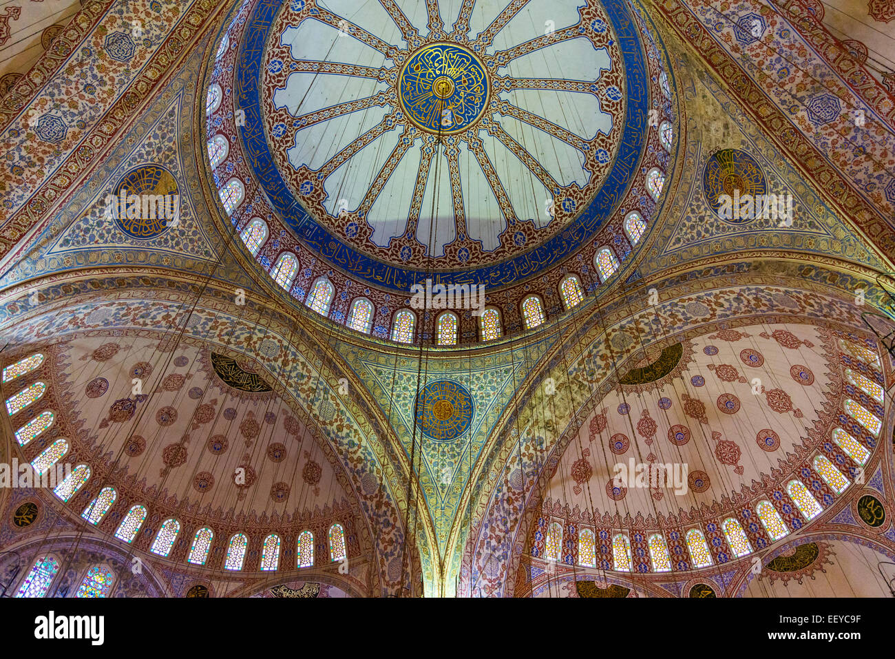 Inside of Blue Mosque Stock Photo - Alamy