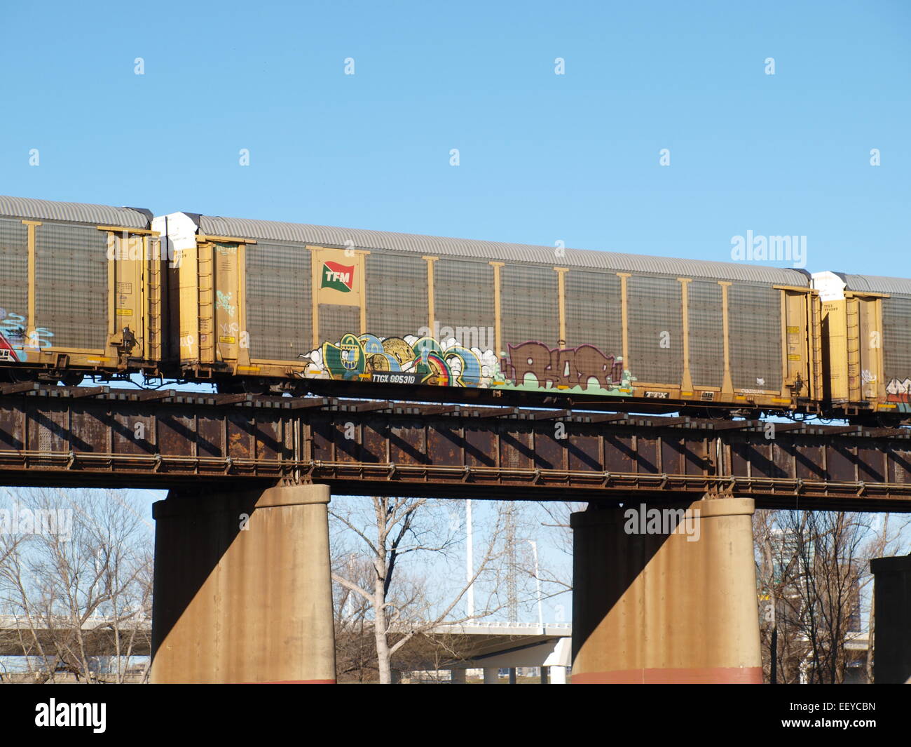Auto Rack Train High Resolution Stock Photography and Images - Alamy