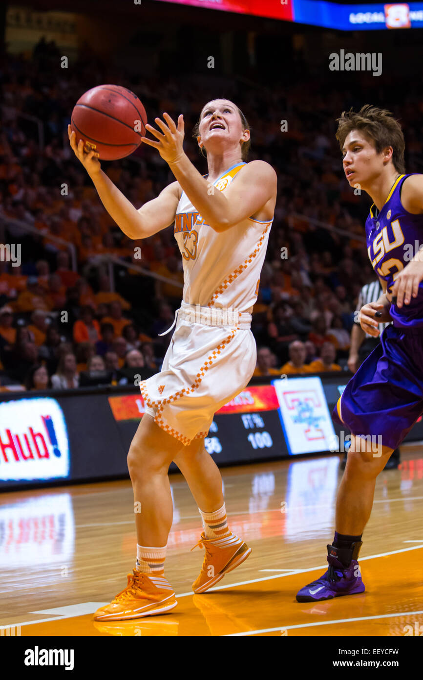 January 22, 2015: Alexa Middleton #33 of the Tennessee Lady Volunteers ...