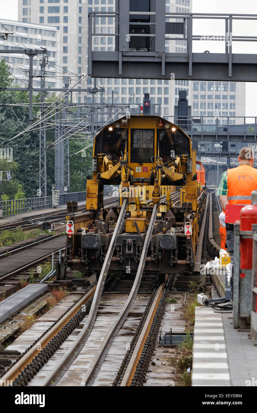 Berlin, Germany, track renewal on the Berlin Stadtbahn Stock Photo - Alamy