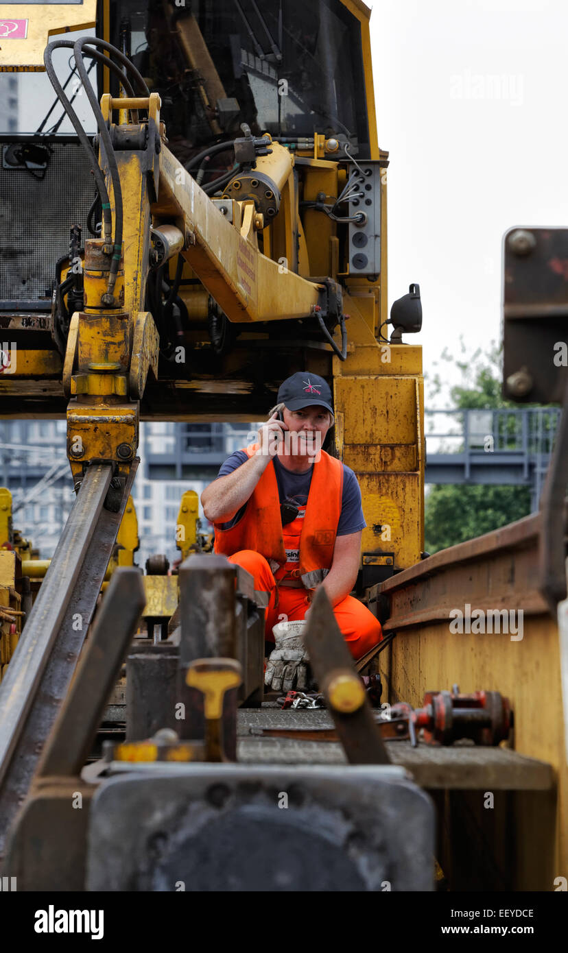 Berlin, Germany, track renewal on the Berlin Stadtbahn Stock Photo - Alamy