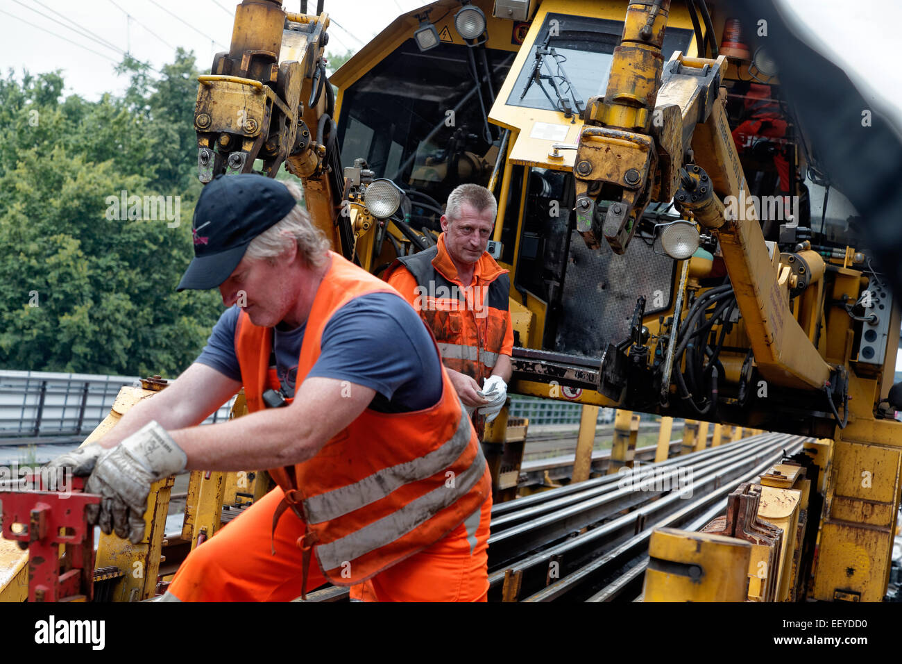 Berlin, Germany, track renewal on the Berlin Stadtbahn Stock Photo - Alamy