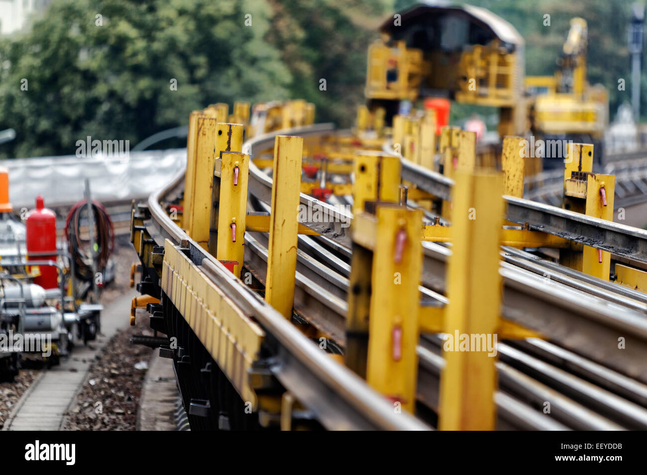 Berlin, Germany, track renewal on the Berlin Stadtbahn Stock Photo - Alamy