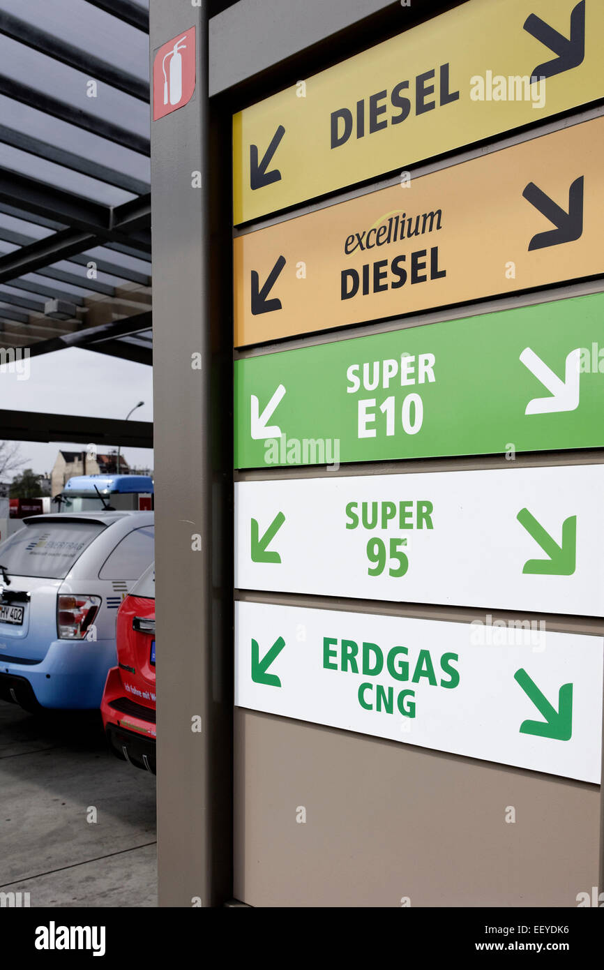 Total gas station Stock Photo - Alamy