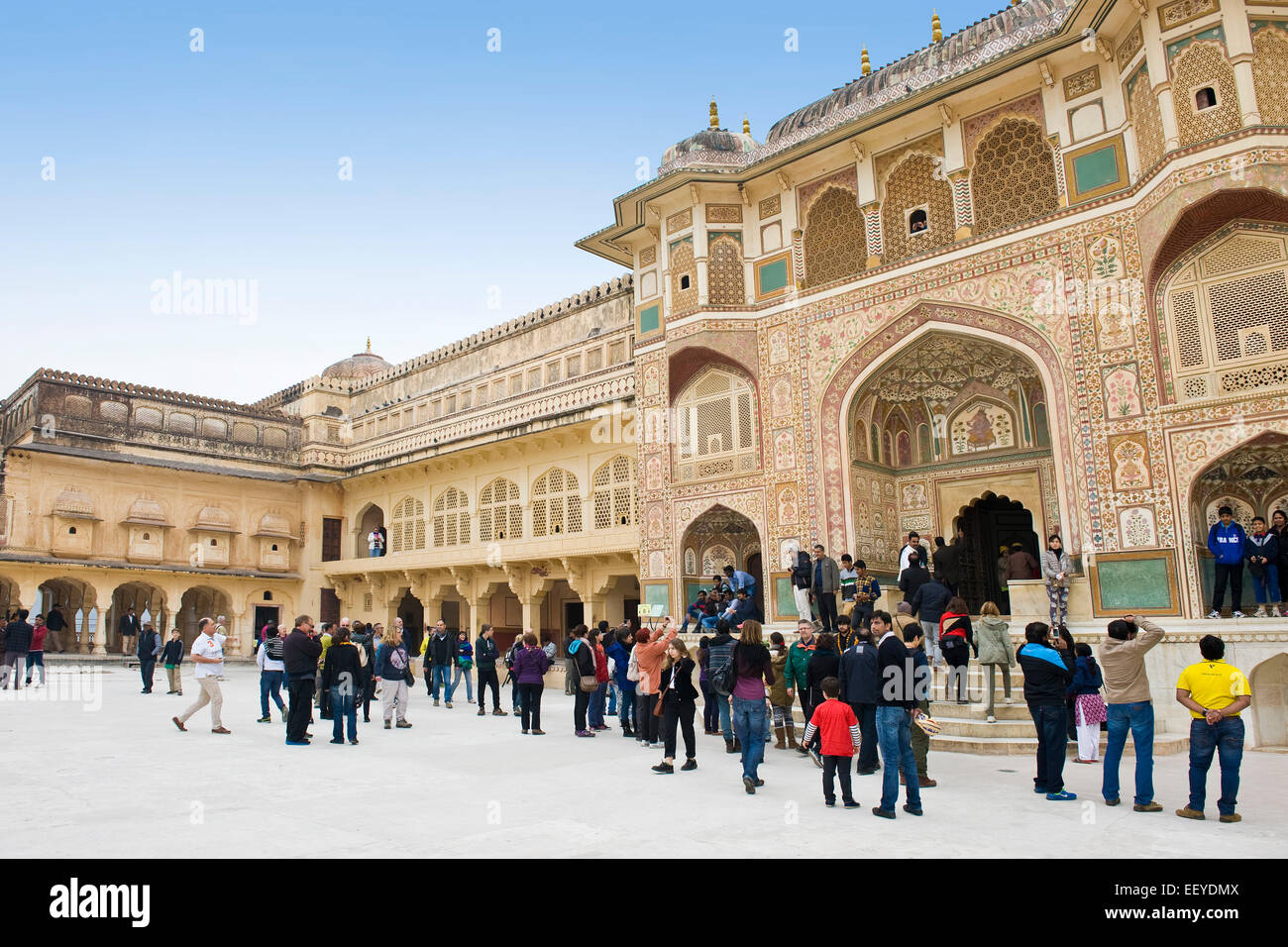 India, Rajasthan, Jaipur, Amber Place and Fort Stock Photo - Alamy