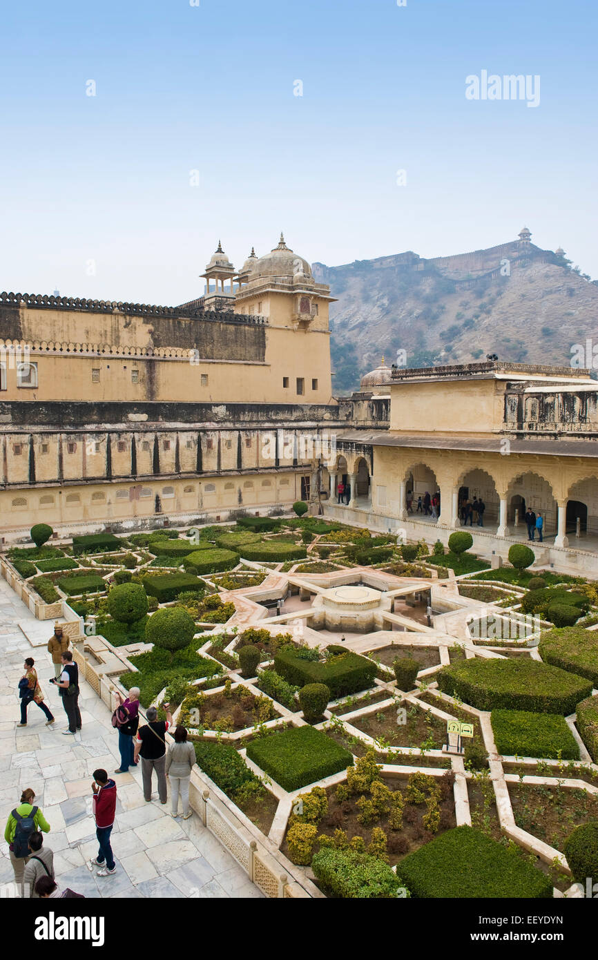 India, Rajasthan, Jaipur, Amber Place and Fort Stock Photo - Alamy