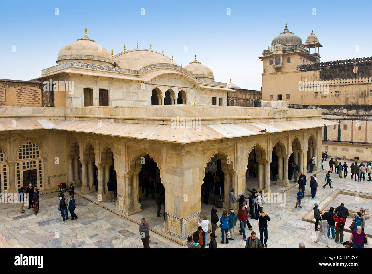 India, Rajasthan, Jaipur, Amber Place and Fort Stock Photo - Alamy