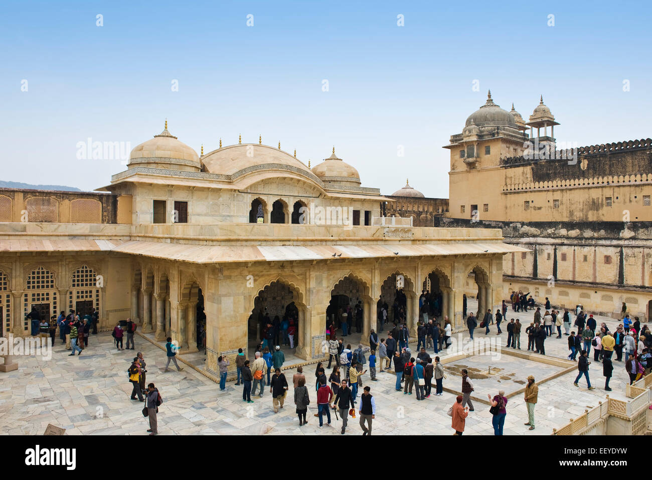 India, Rajasthan, Jaipur, Amber Place and Fort Stock Photo - Alamy