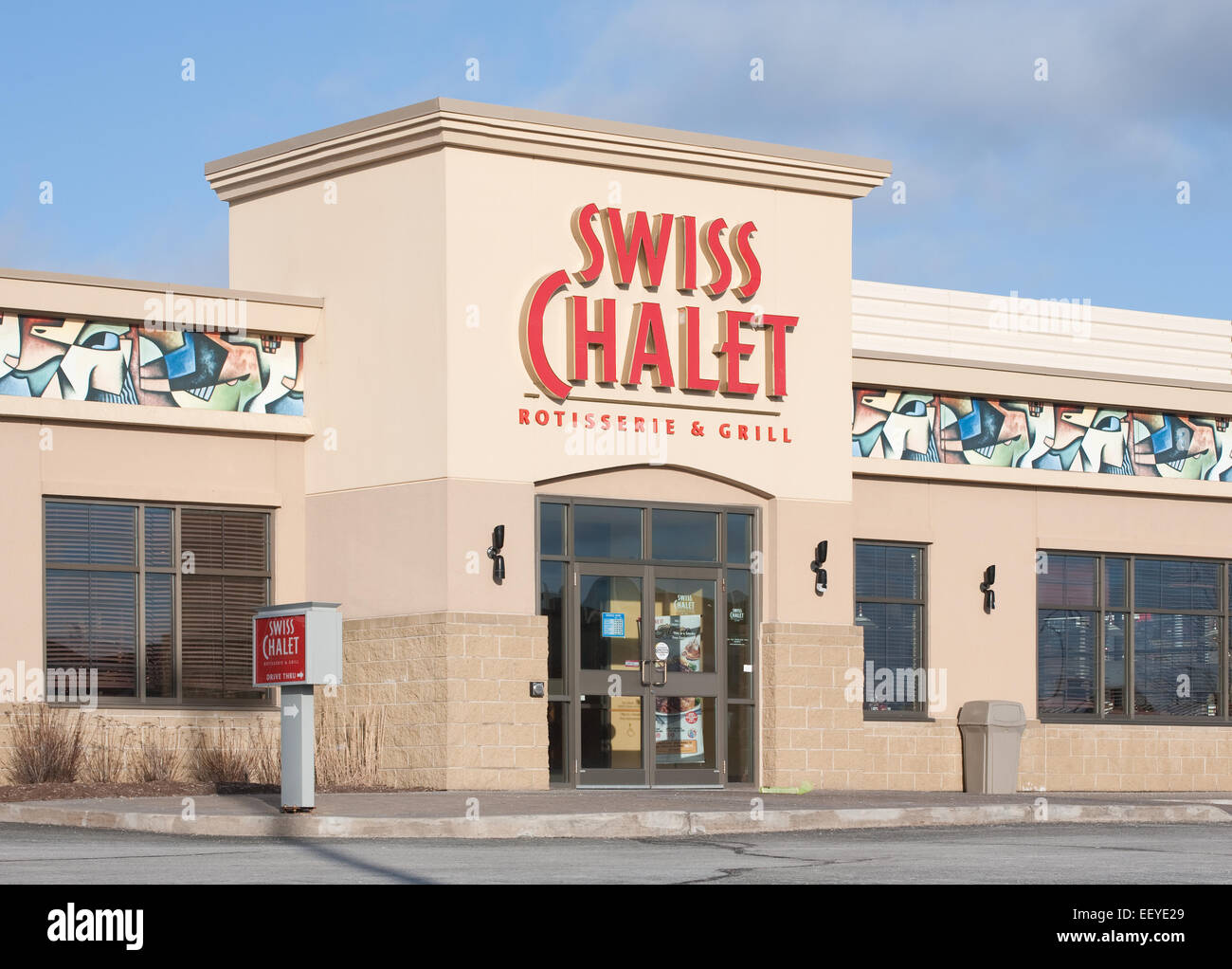 DARTMOUTH, CANADA - JANUARY 21, 2015: Swiss Chalet is a Canadian owned ...