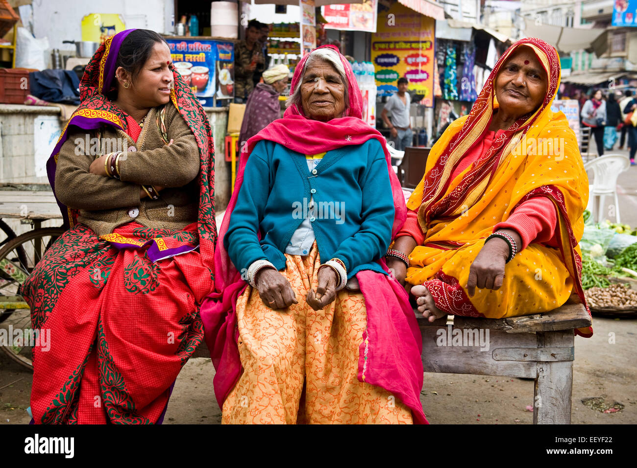 India, Rajasthan, Pushkar, daily life, women Stock Photo - Alamy