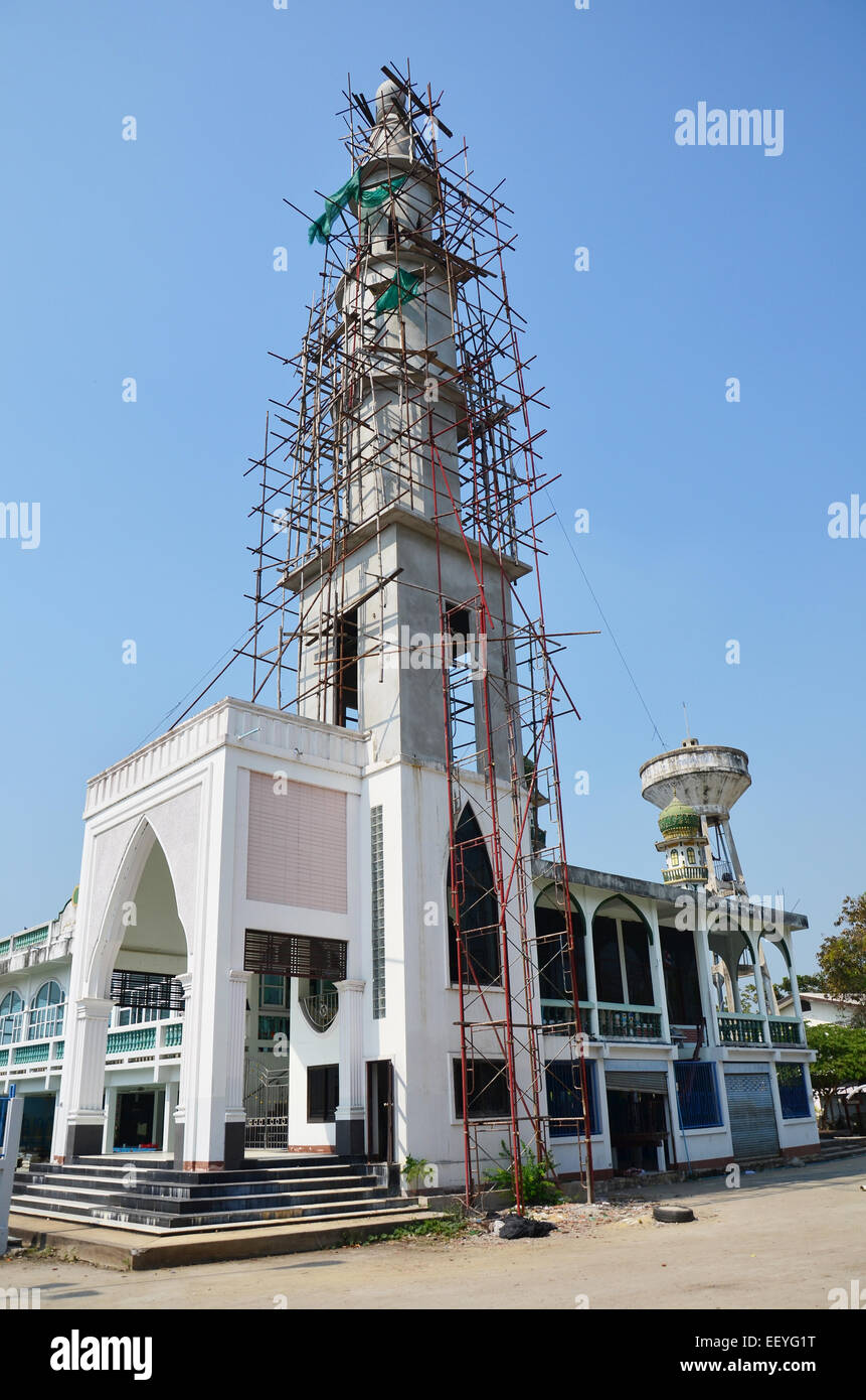Construction and Build Mosque in Thailand Stock Photo - Alamy