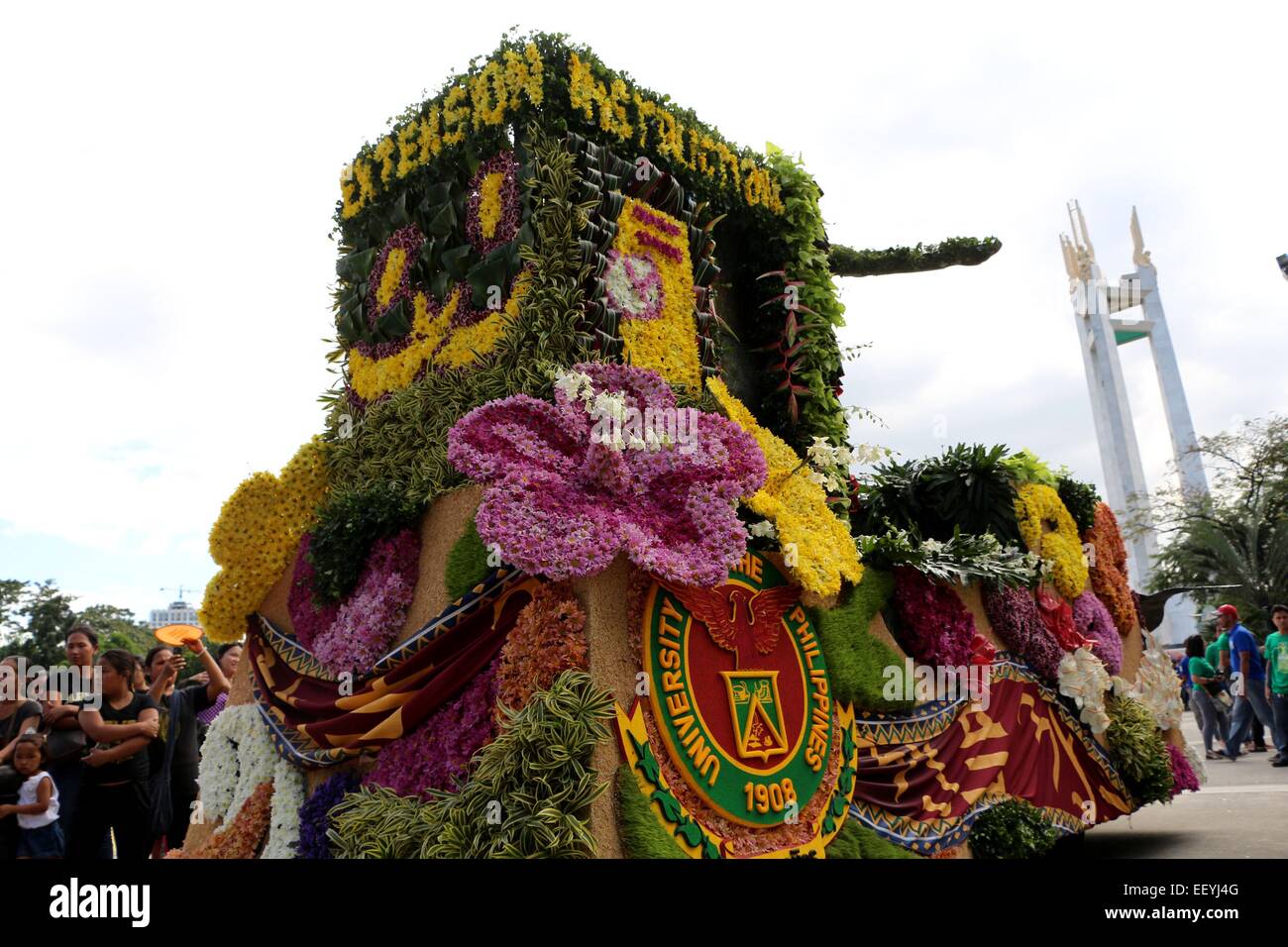 Float parade in the streets of Quezon City for the First Float making ...