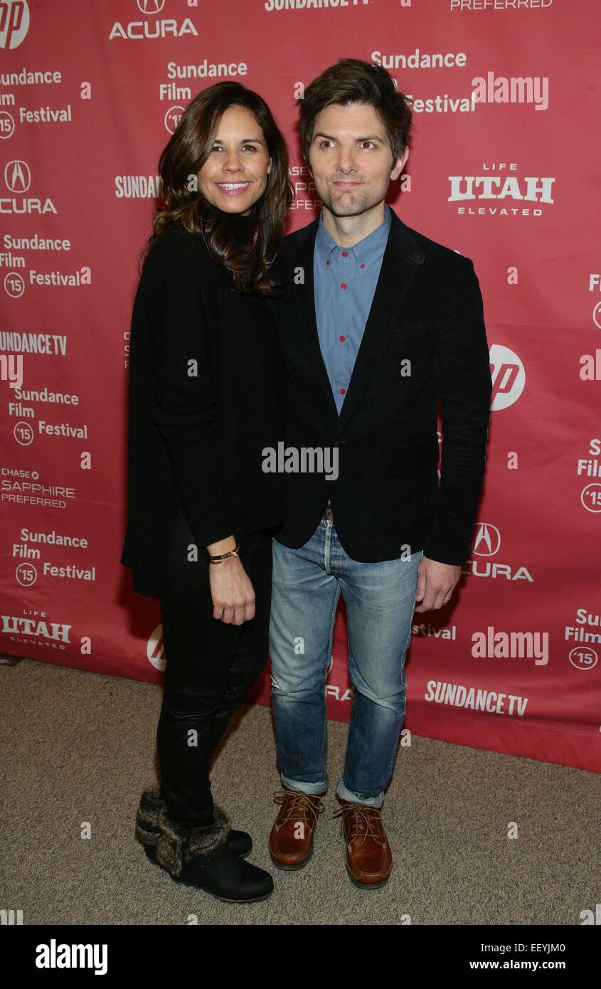 Park City, UT, USA. 23rd Jan, 2015. Naomi Scott, Adam Scott at arrivals ...