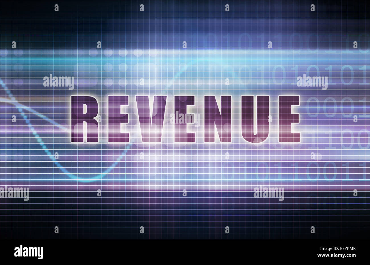 Revenue on a Tech Business Chart Art Stock Photo - Alamy