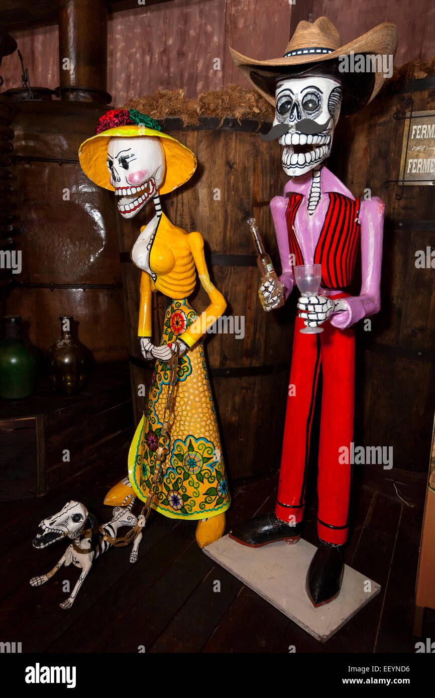 Catrina Figures, Tequila Museum, Playa del Carmen, Riviera Maya ...