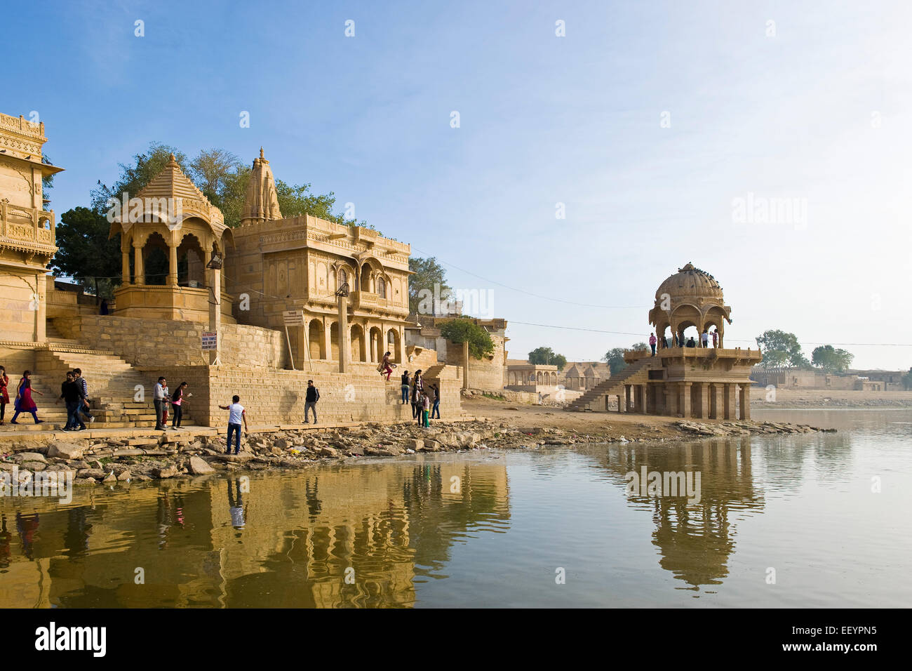 India, Rajasthan, Jaisalmer, Gadisar tank Stock Photo - Alamy