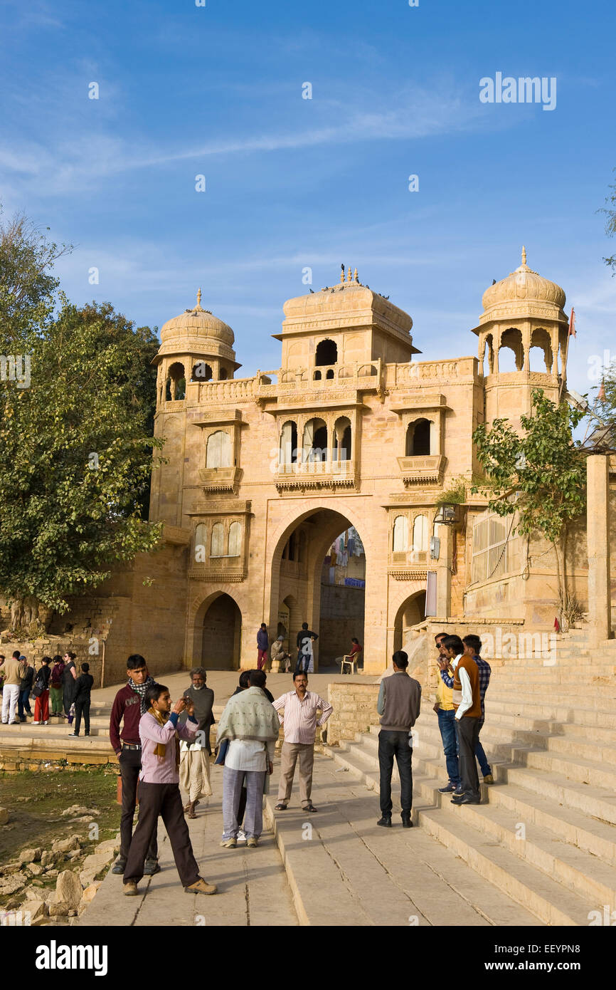 India, Rajasthan, Jaisalmer, Gadisar tank Stock Photo - Alamy