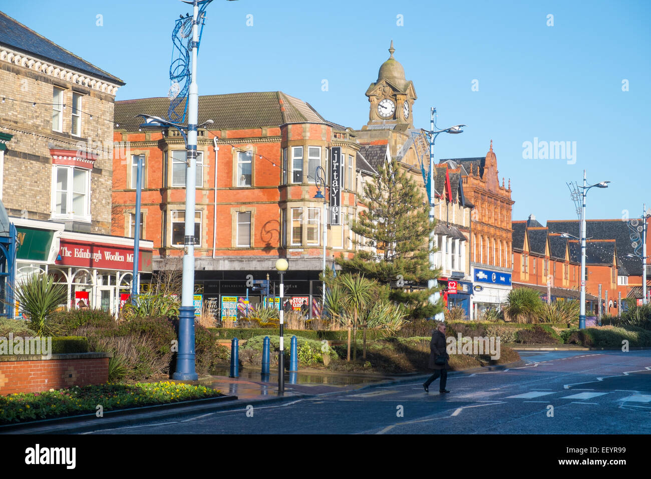high street in lytham st annes,lancashire,england Stock Photo - Alamy