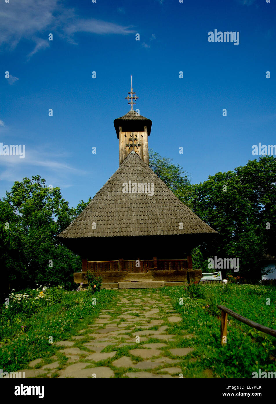 Traditional wood church in Romania Stock Photo - Alamy