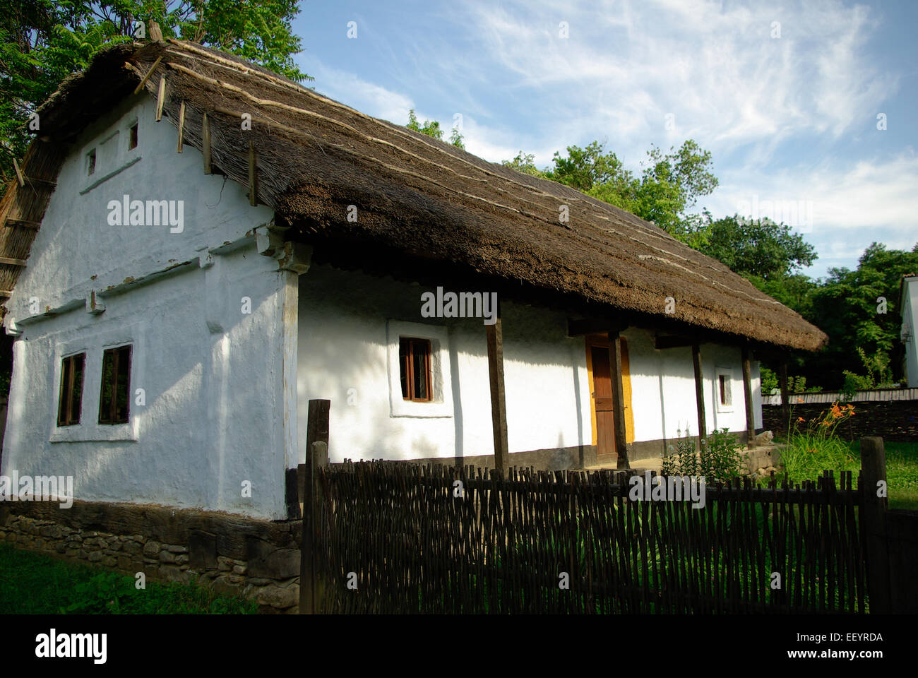 Romanian traditional house Stock Photo - Alamy