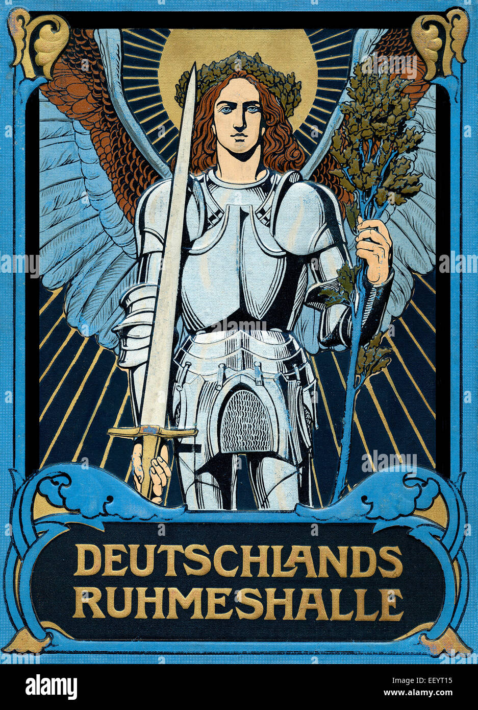 Book title, The German hall of fame, c. 1910 Stock Photo - Alamy