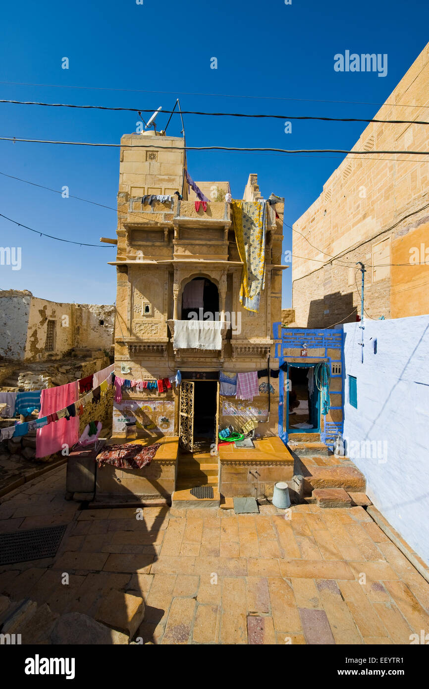 India, Rajasthan, Jaisalmer, traditional house Stock Photo - Alamy