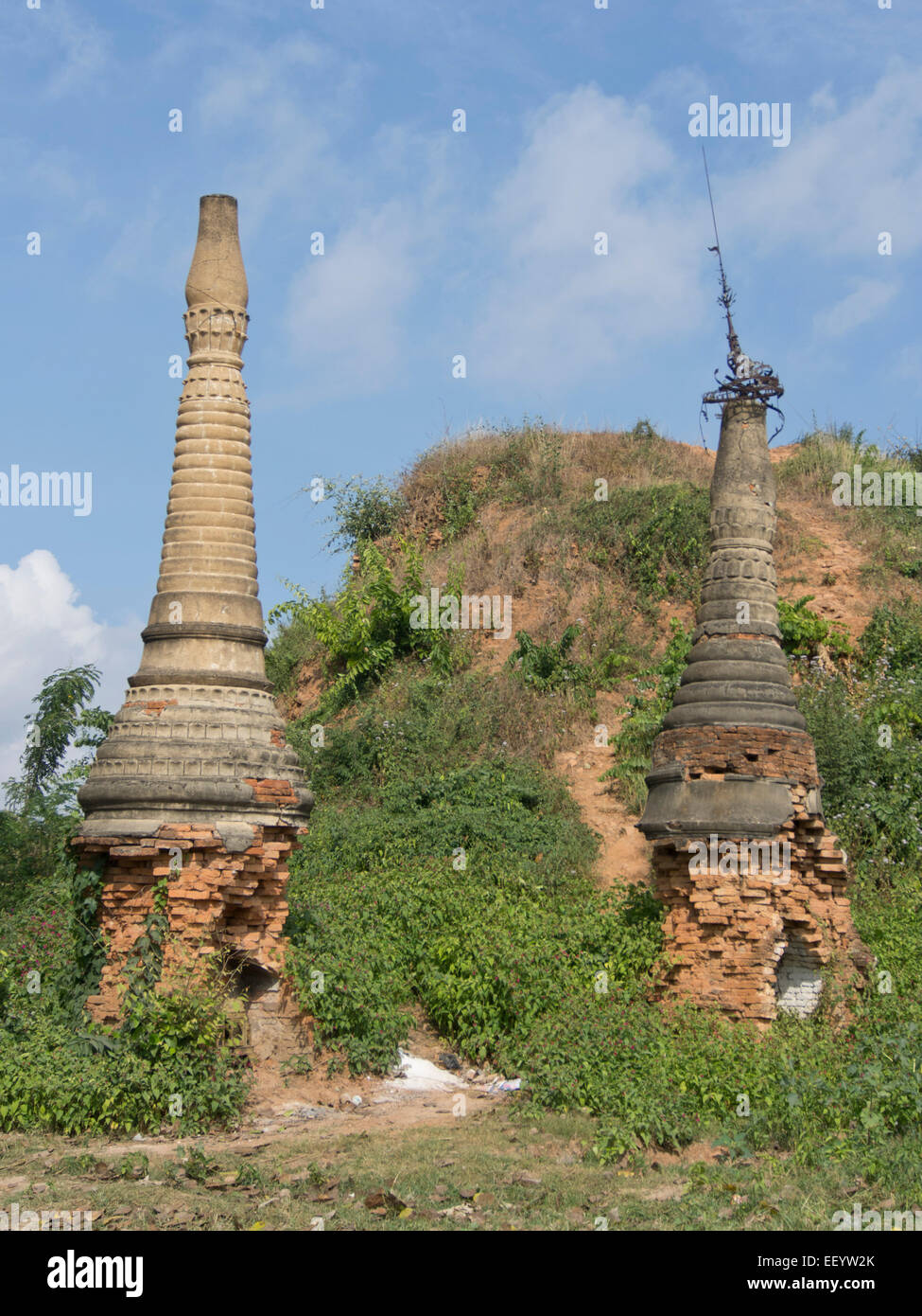 Buddhist temple in Inle lake, Shan state, Myanmar Stock Photo - Alamy