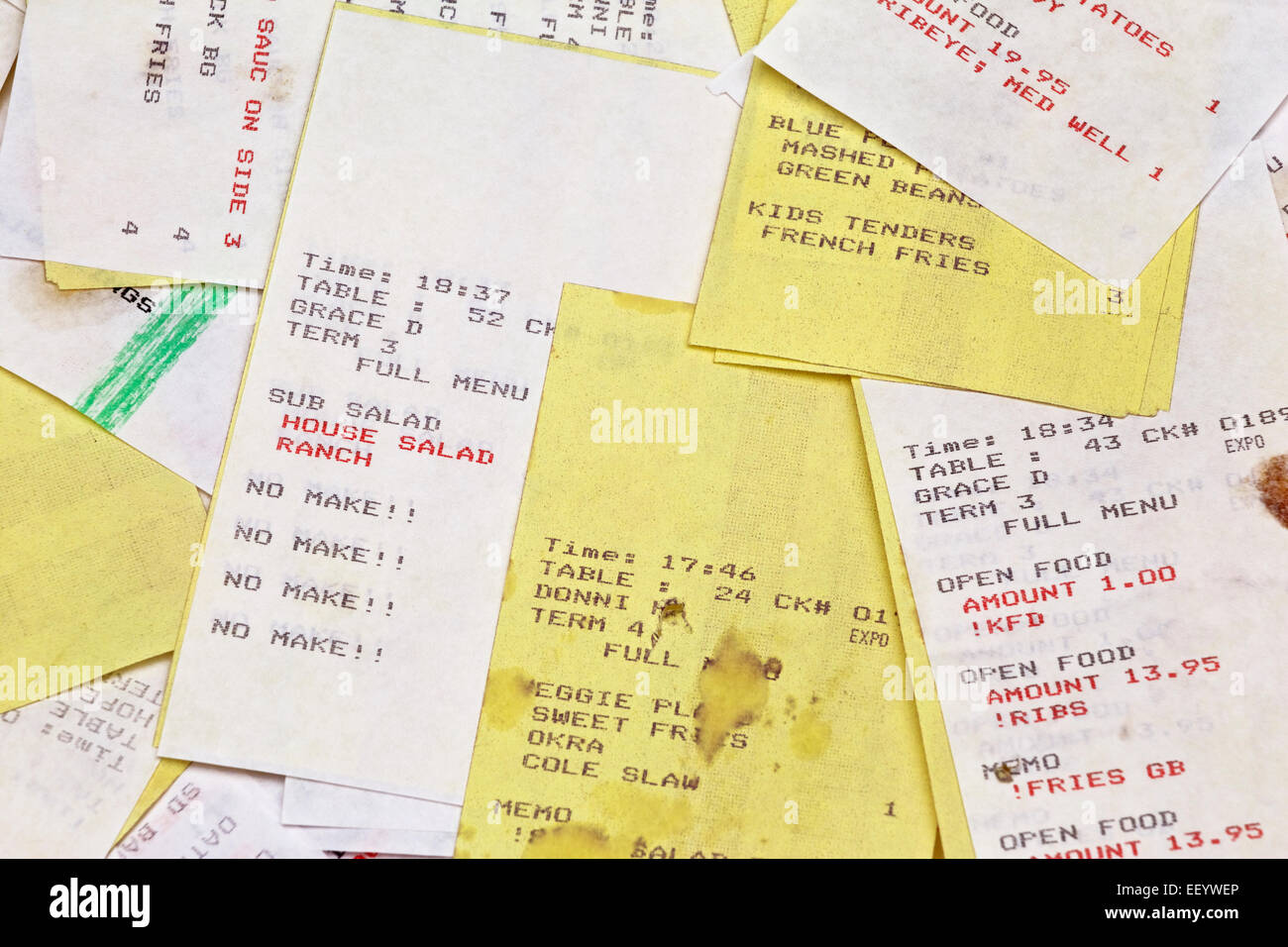 Restaurant food order hi-res stock photography and images - Alamy