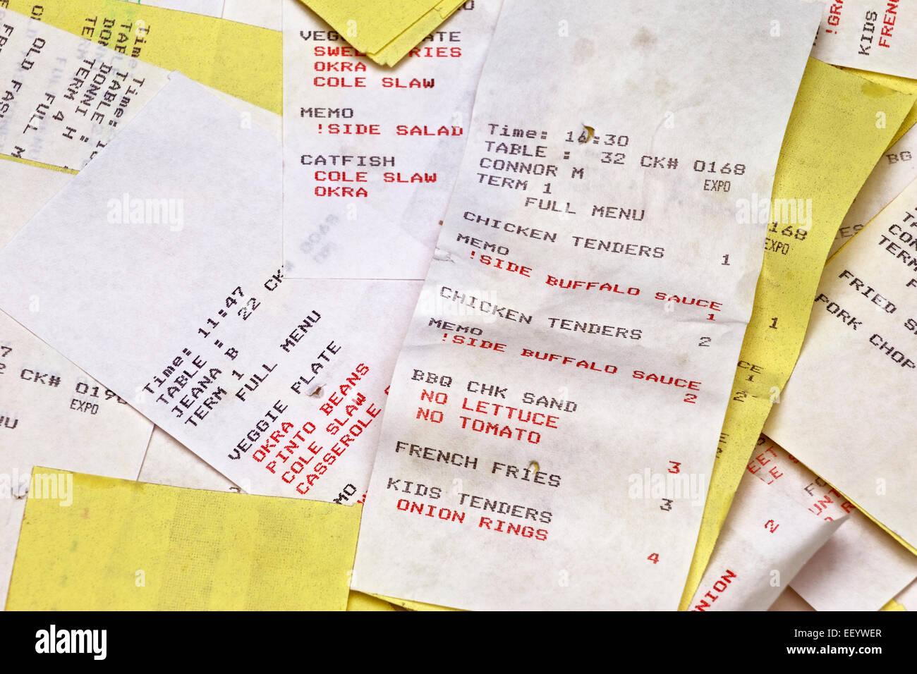 Fast food restaurant chicken service hi-res stock photography and ...